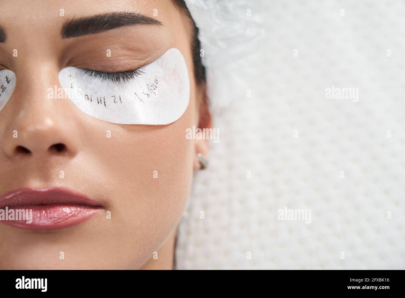Woman Eye with Long Eyelashes. Eyelash Extension Stock Photo - Alamy