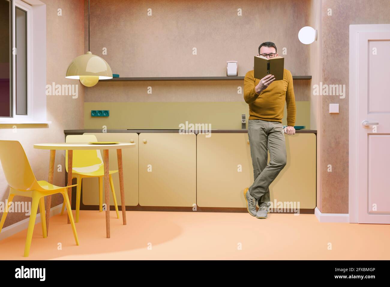 Standing man reading hi-res stock photography and images - Alamy