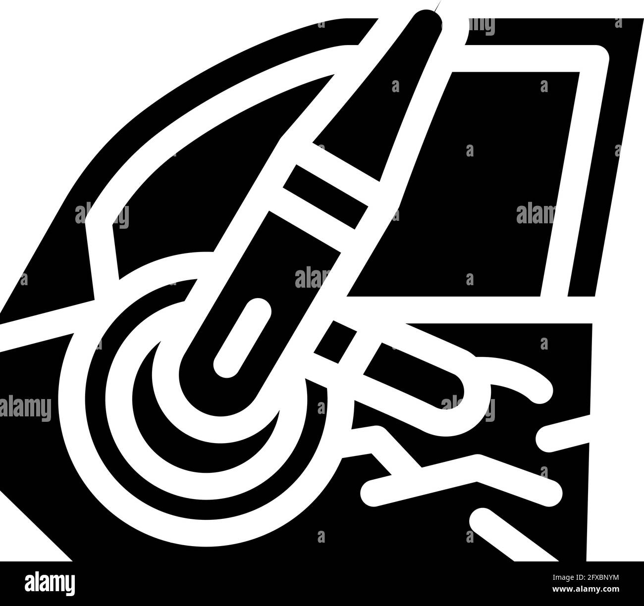 Polishing black car Stock Vector Images - Alamy