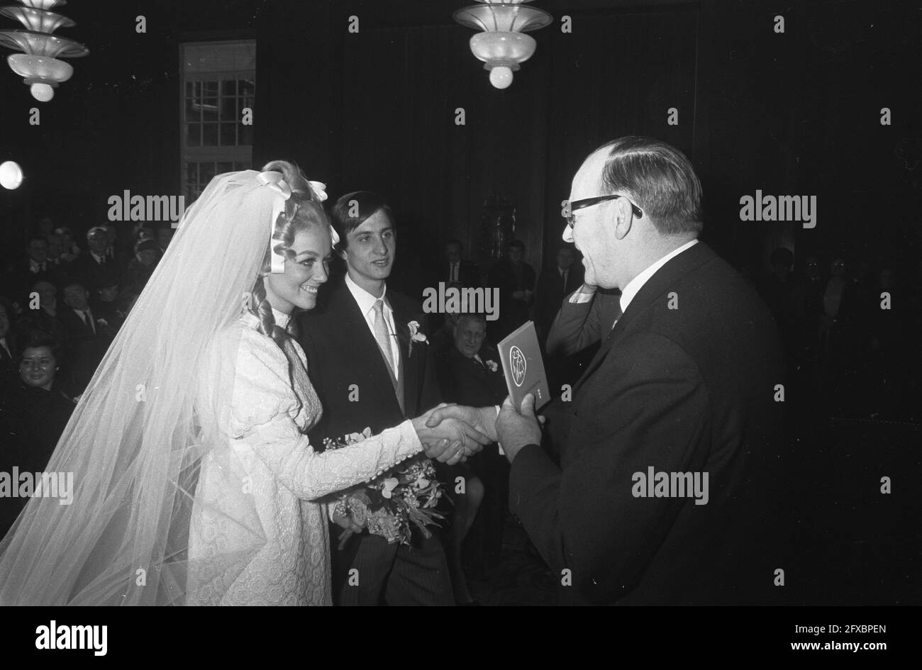 Johan Cruijff married to Danny Coster alderman Verheij (as civil ...