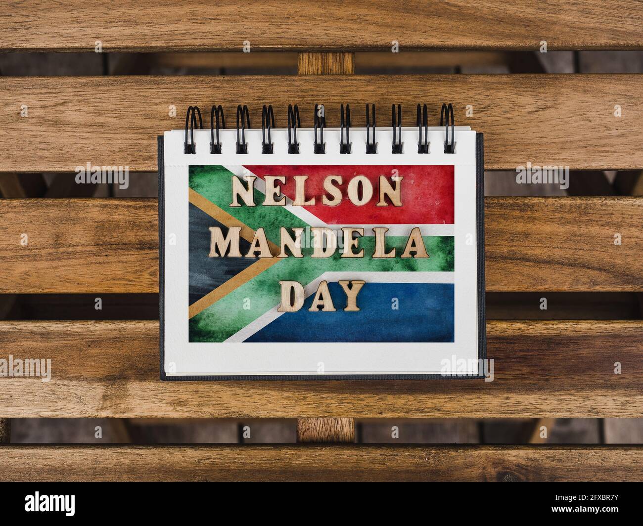 Happy Nelson Mandela Day. Beautiful greeting card. Closeup, view from ...