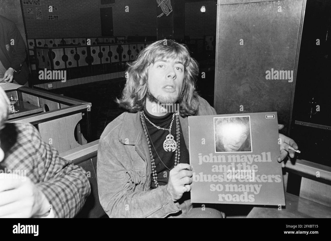John Mayall with his Bluesbreakers in Amsterdam. John Mayall with LP So ...