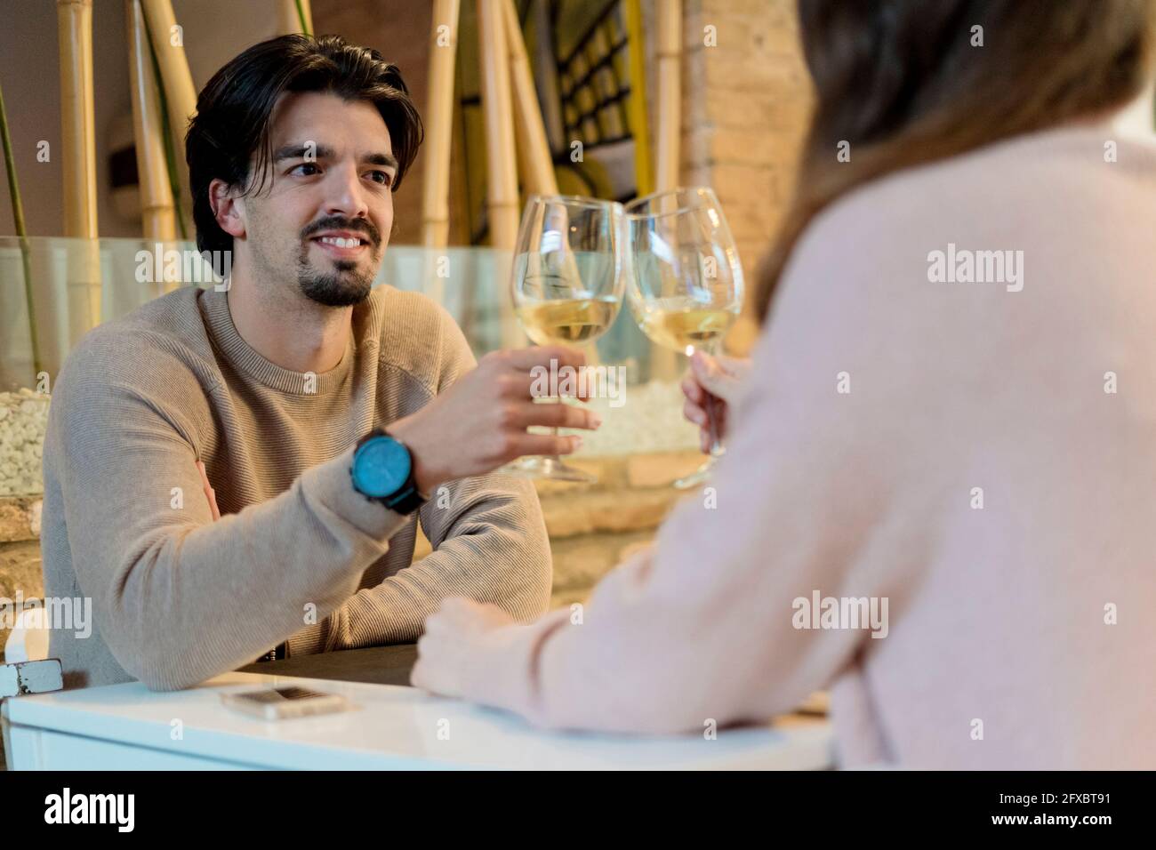 Woman raising toast hi-res stock photography and images - Alamy