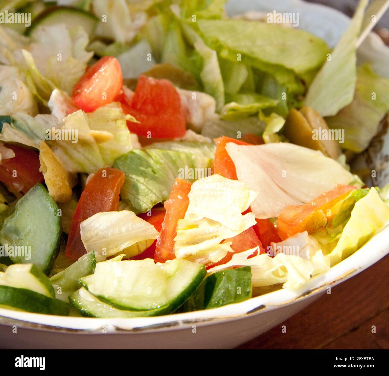 Salad standing on the table Stock Photo - Alamy