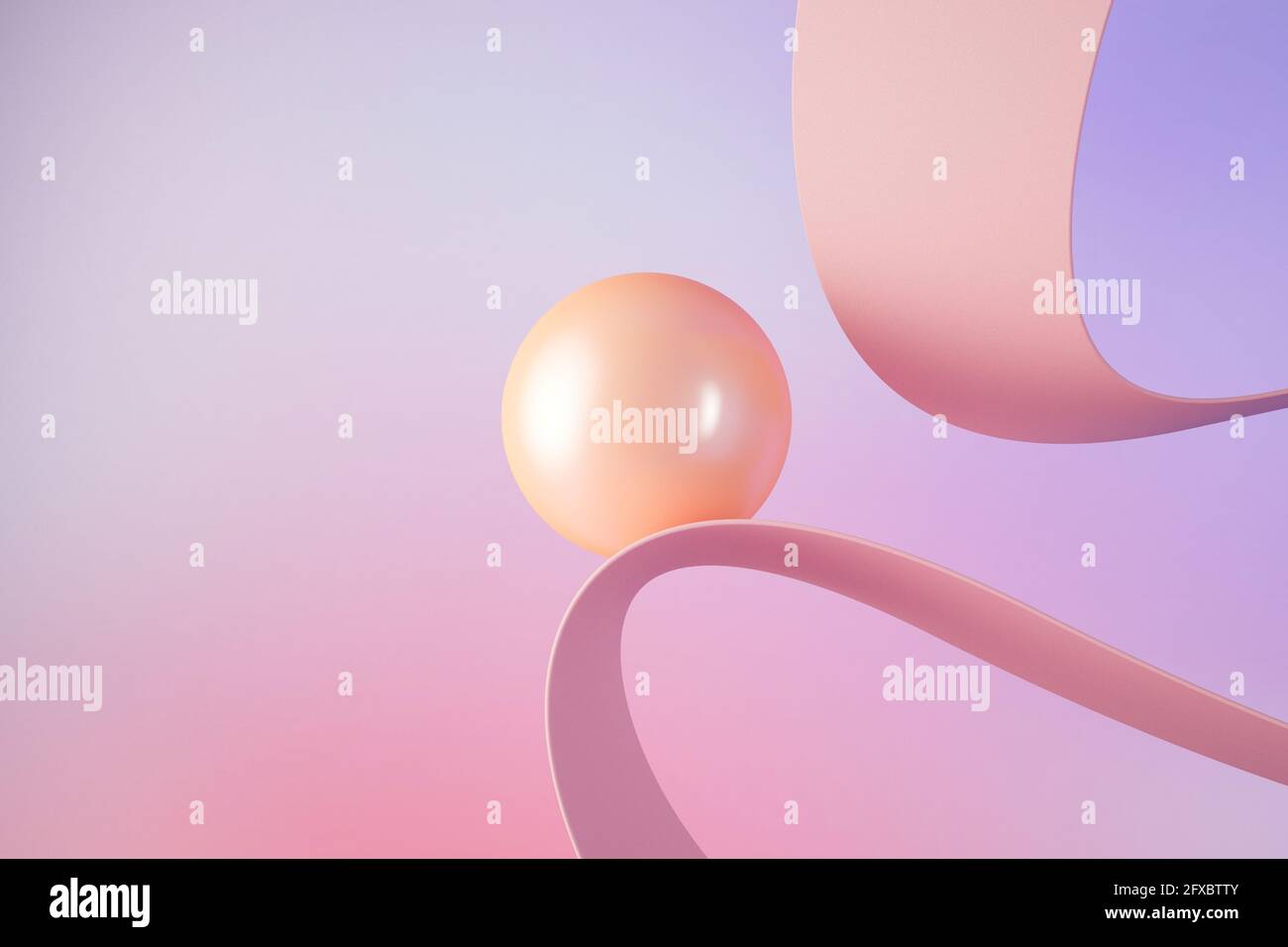 3D illustration of sphere on slide Stock Photo - Alamy