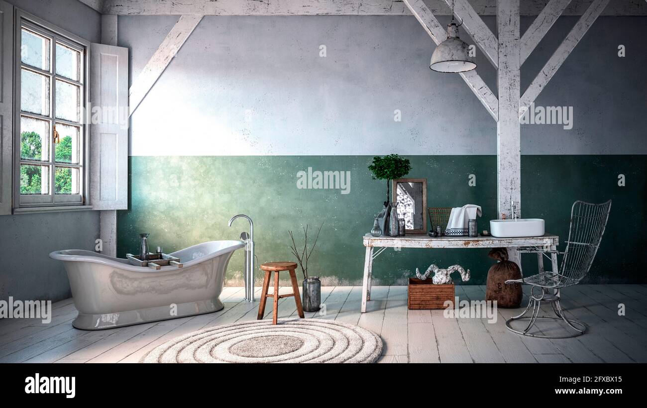 Rustic render hi-res stock photography and images - Alamy