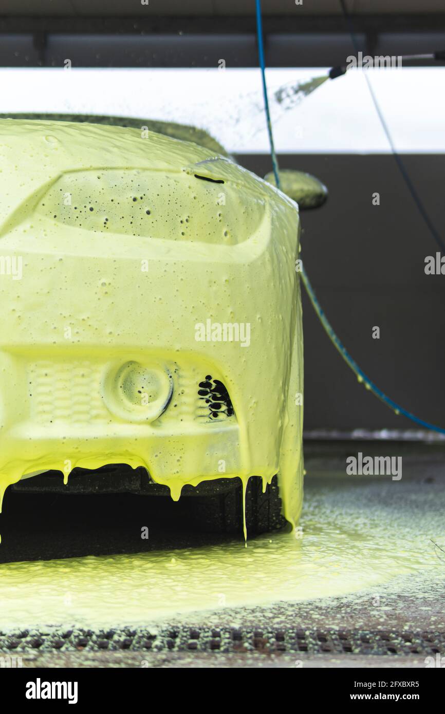 Soap on car bonnet hi-res stock photography and images - Alamy