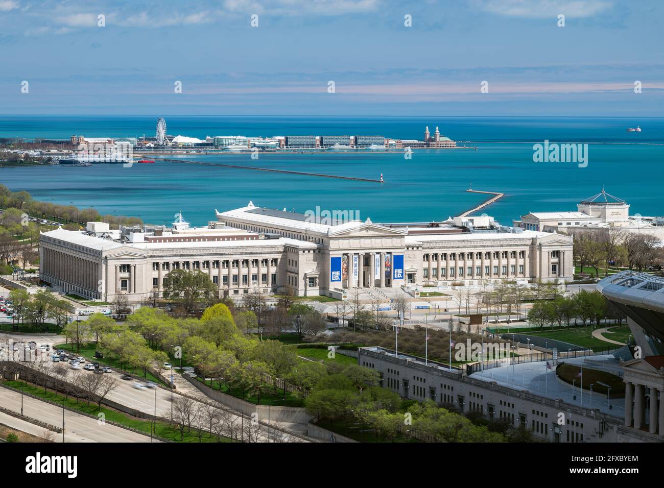 Aerial view of the Field Museum Stock Photo - Alamy