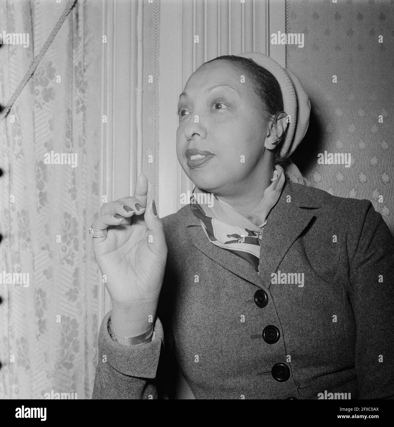 Josephine Baker in Amsterdam, March 20, 1954, The Netherlands, 20th ...
