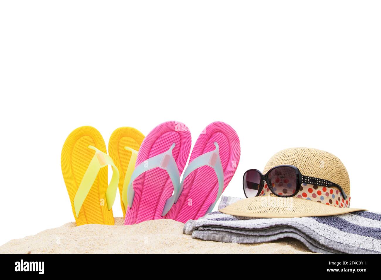 Hat sunglasses isolated nobody hi-res stock photography and images - Alamy