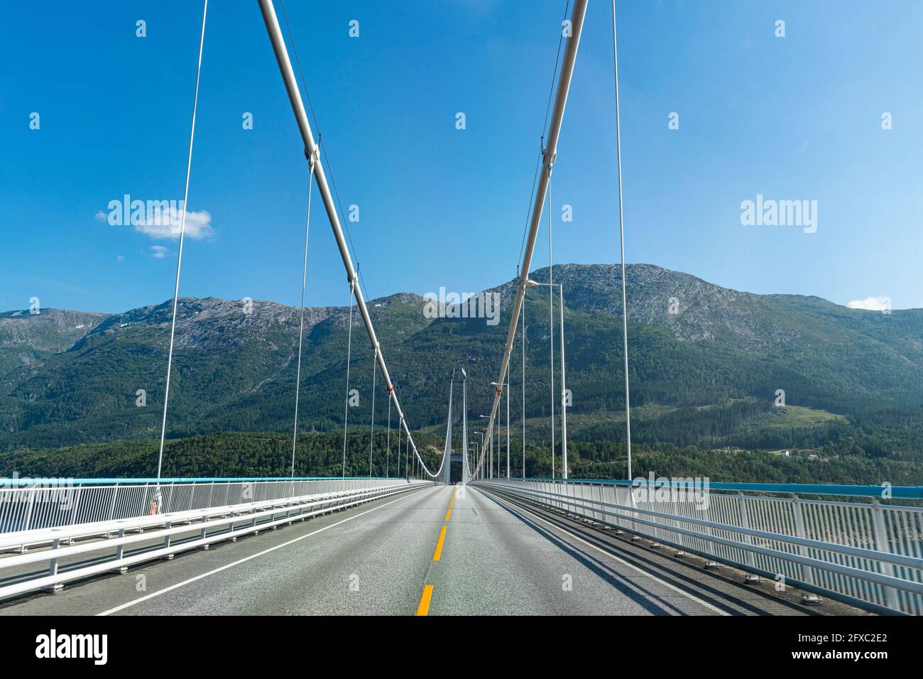 Empty suspension bridge hi-res stock photography and images - Alamy