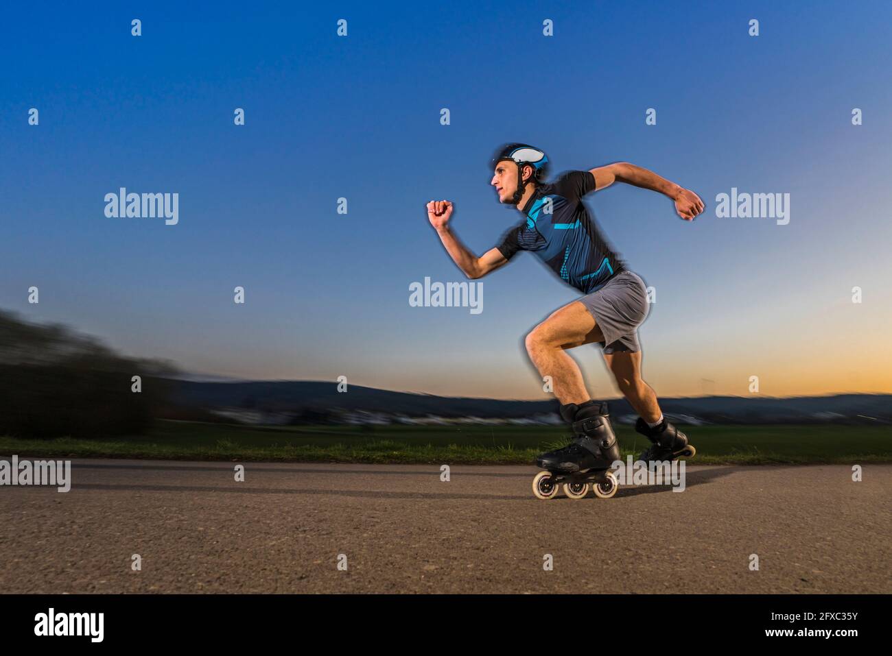 Man inline skating germany hi-res stock photography and images - Alamy