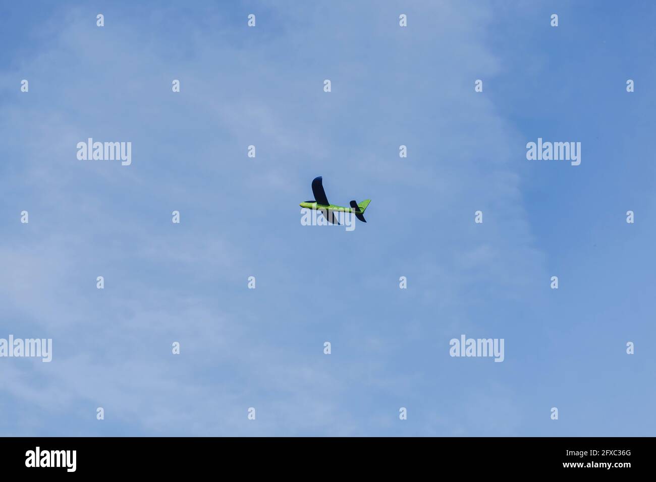 Little plane in sky. Small aircraft Stock Photo - Alamy