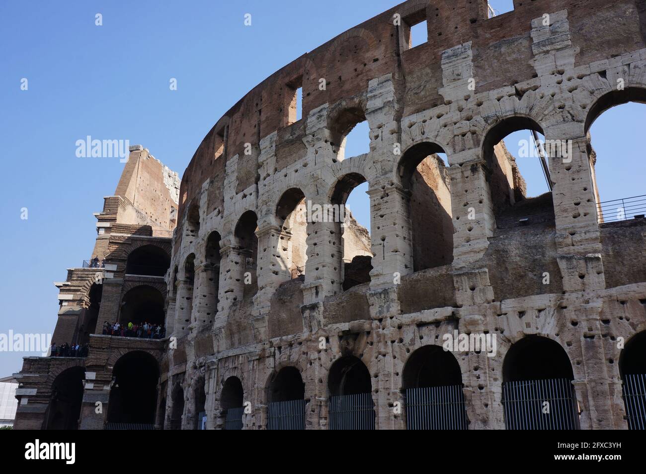 ROME, ITALY - Mar 18, 2012: The ancient Colosseum of Rome from outside ...