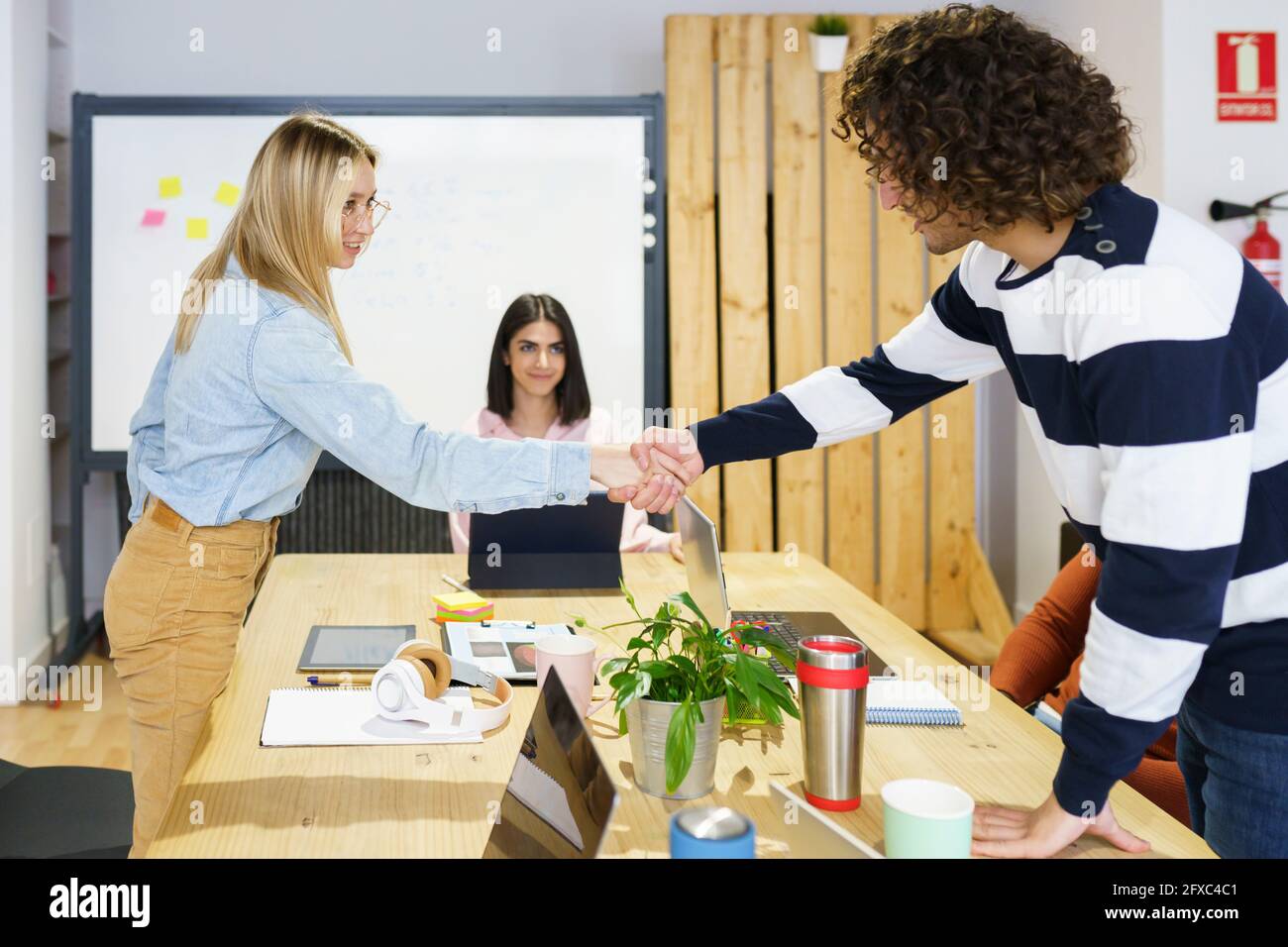 Professional greeting hi-res stock photography and images - Alamy