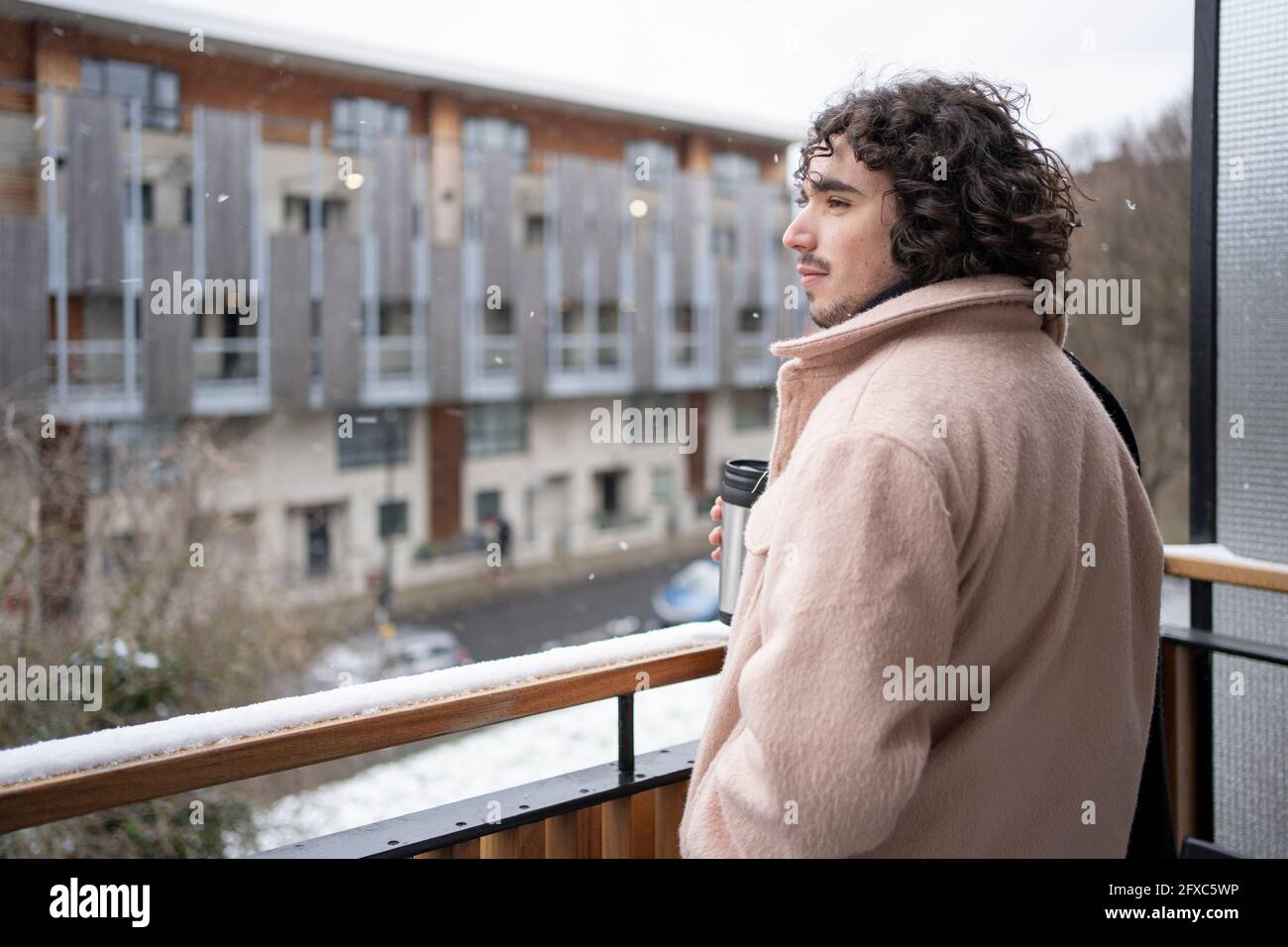 Man On Balcony England High Resolution Stock Photography and Images - Alamy