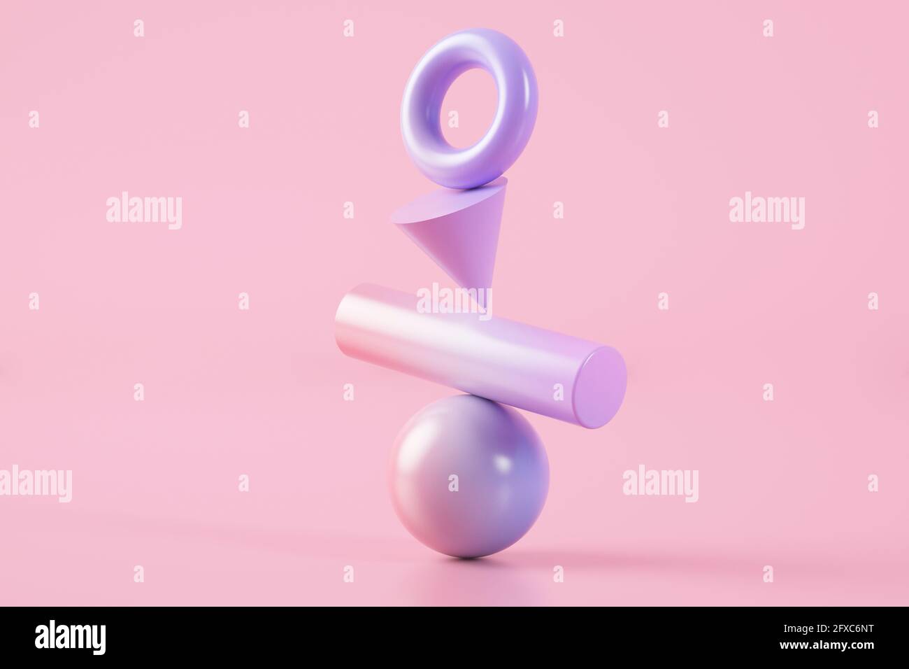 Pink shapes hi-res stock photography and images - Alamy