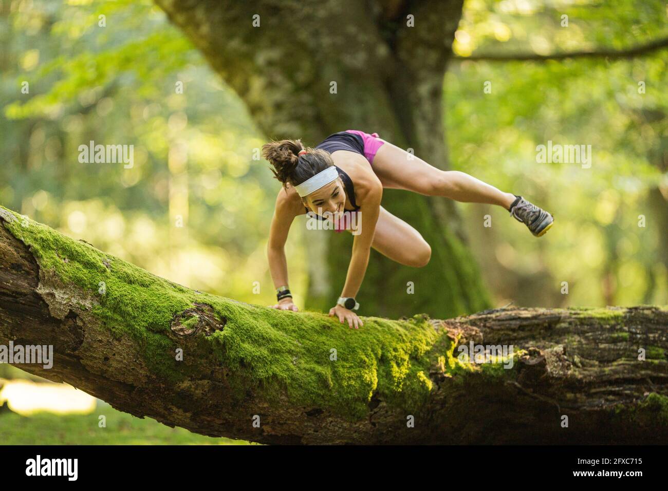Woman and fallen over and trail hi-res stock photography and images - Alamy