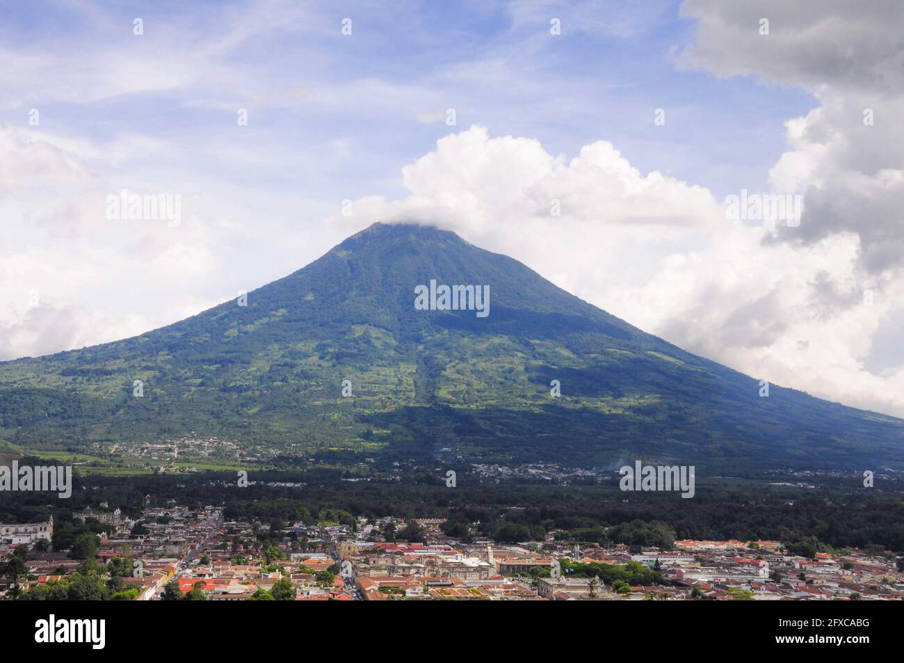 Beautiful view of the Water volcano, Antigua, Guatemala Stock Photo - Alamy
