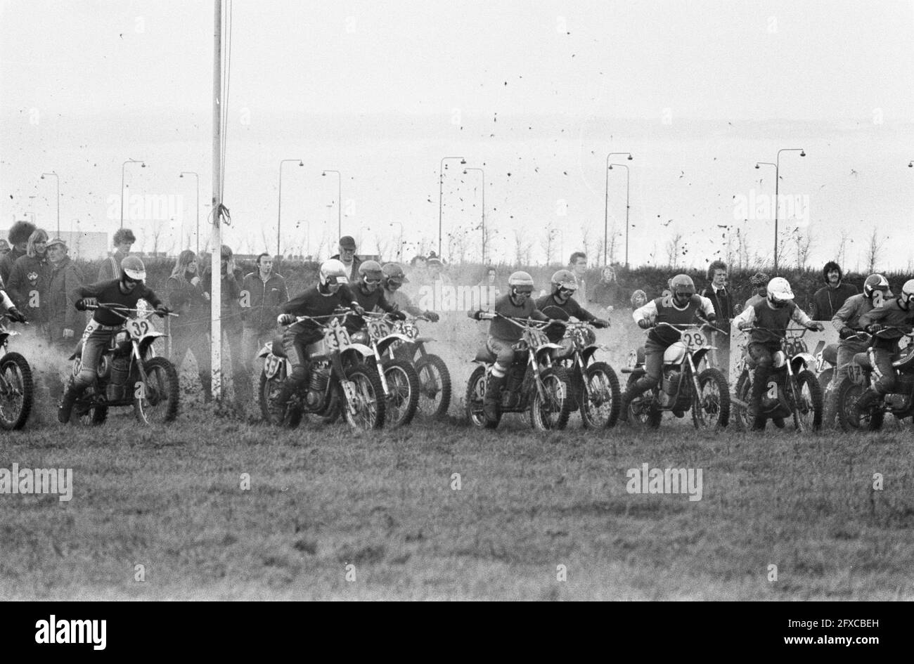 National team, Motocross at new circuit in Amsterdam West, start of the ...