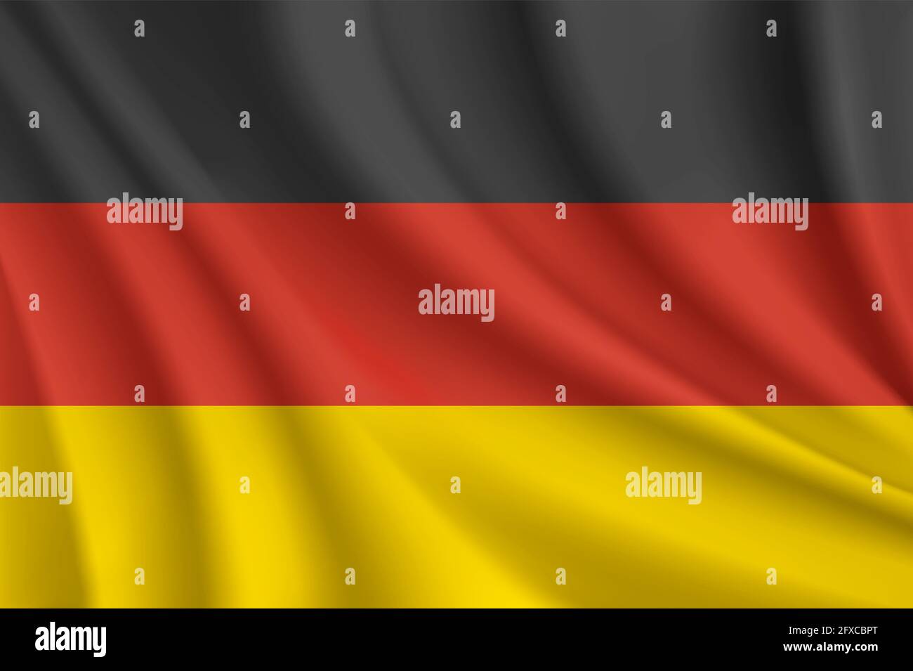 germany realistic wavy flag Stock Vector Image & Art - Alamy