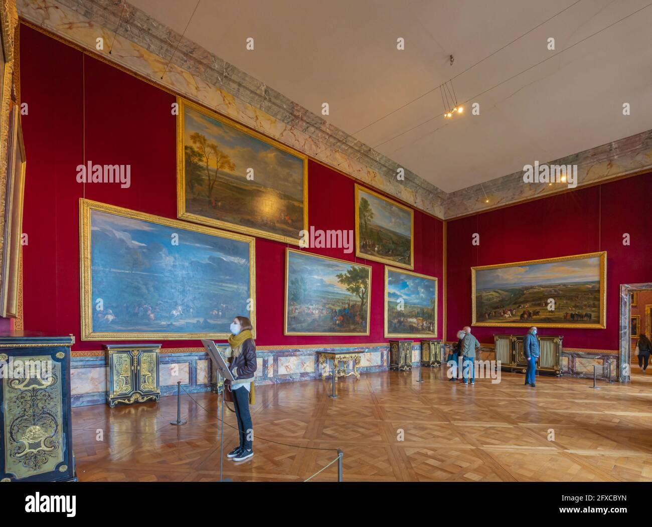 Versailles, France - 19 05 2021: Castle of Versailles. Louis XIV rooms ...