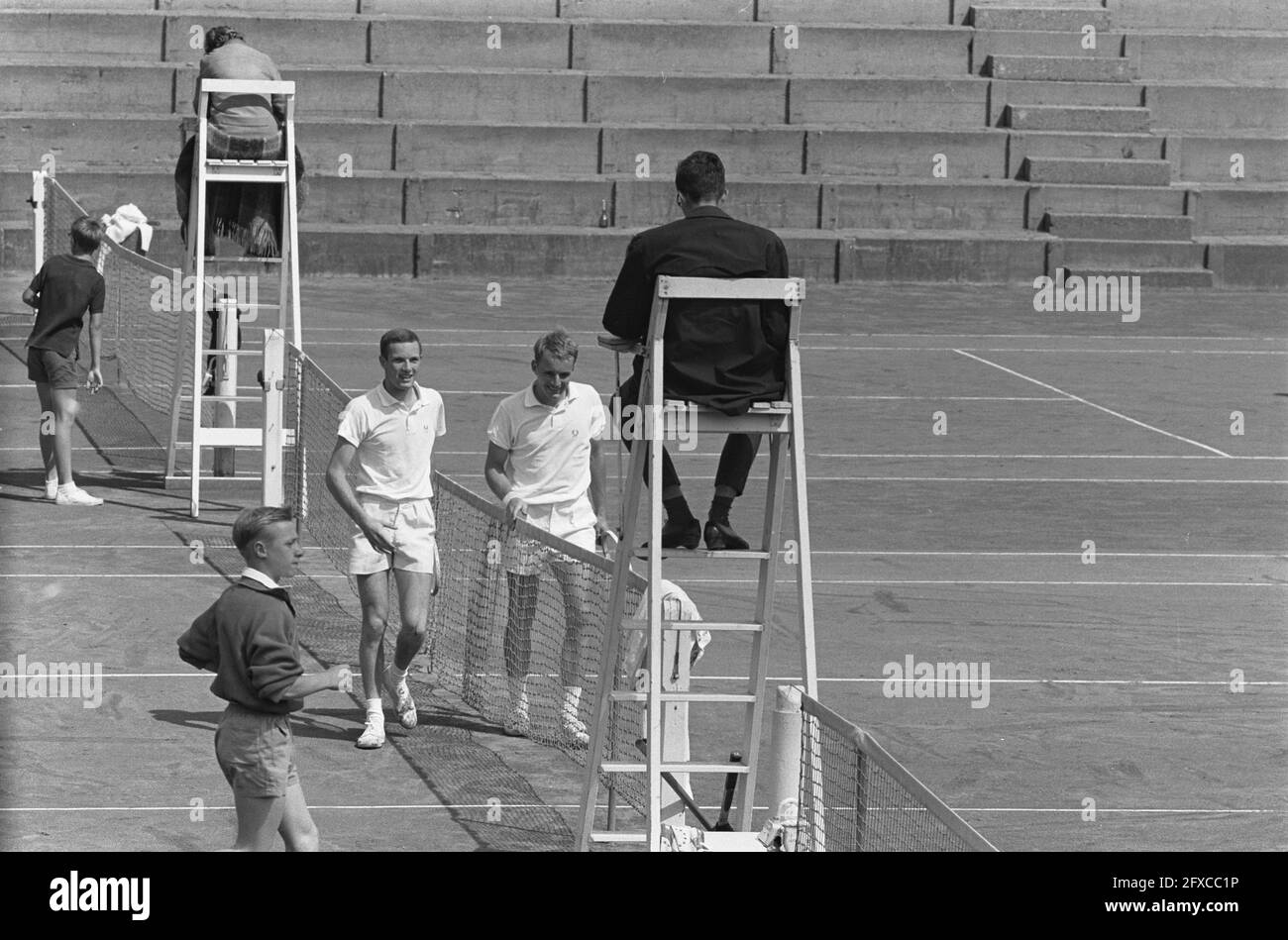 National Tennis Championships on the METS courts. xxxx right and F. van ...