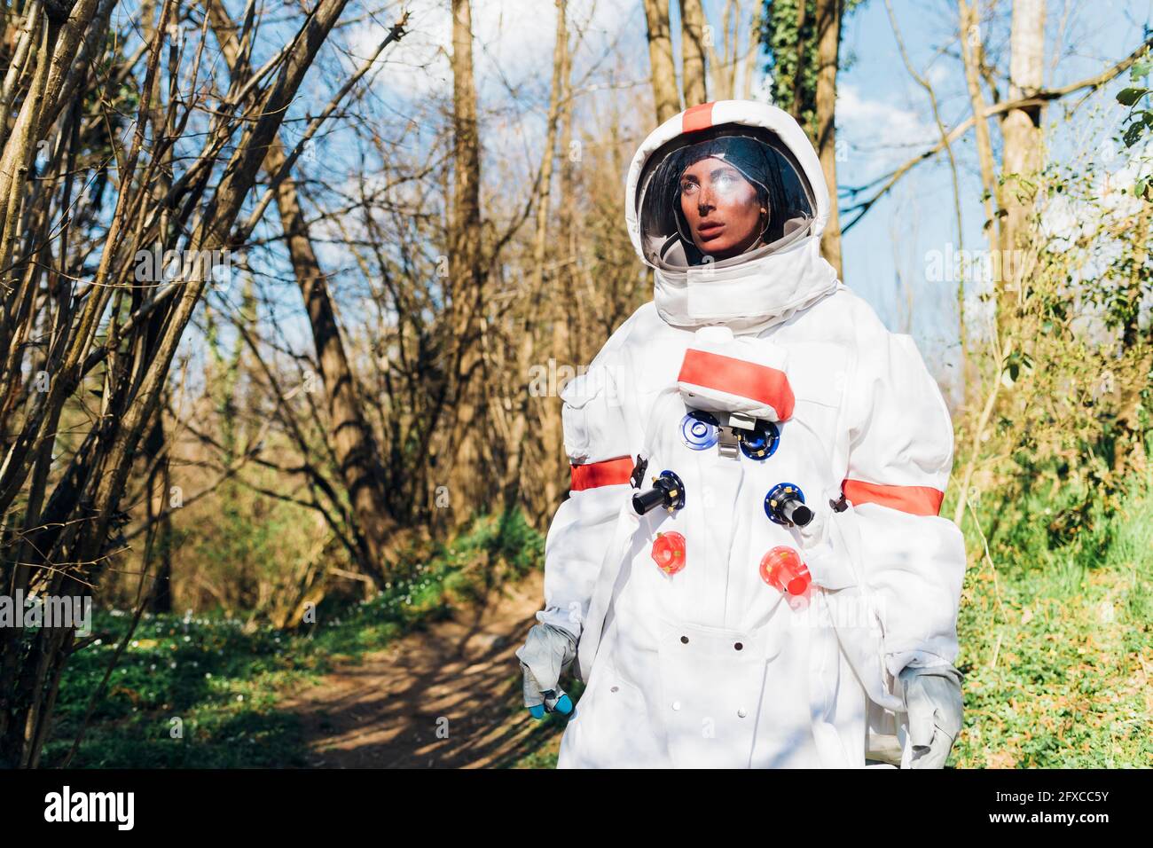 Young female astronaut exploring hi-res stock photography and images ...