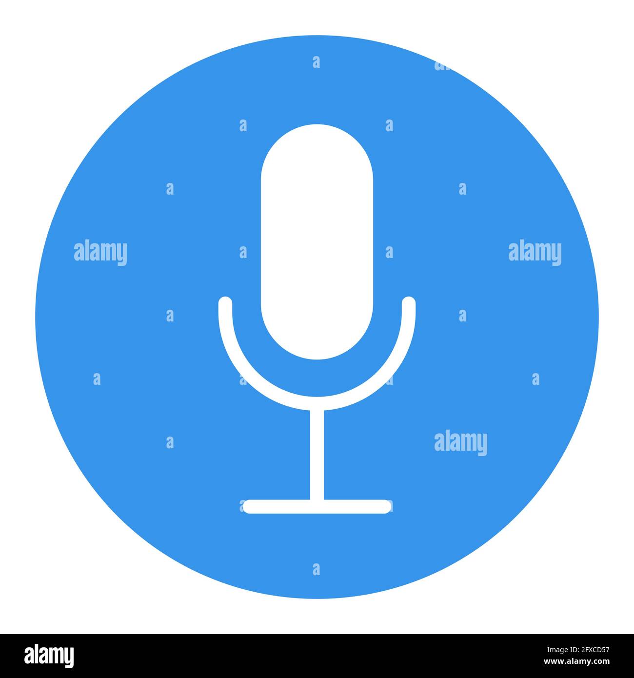 Record microphone mic vector white glyph icon. E-commerce sign. Graph ...