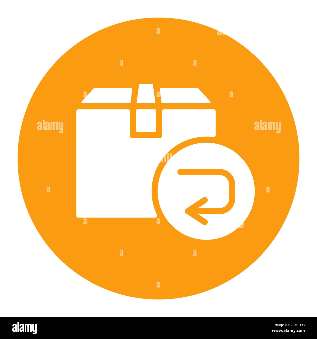 Return purchase white glyph icon. E-commerce sign. Graph symbol for ...