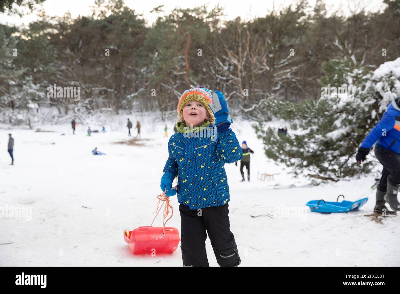 Toboggan man hi-res stock photography and images - Alamy