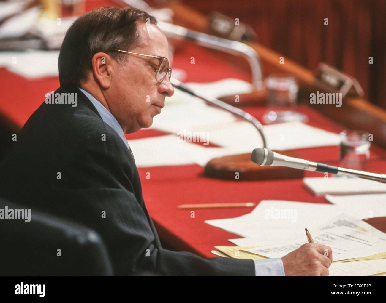 WASHINGTON, DC, USA, MARCH 31, 1993 - U.S. Senator Sam Nunn (D-Georgia ...