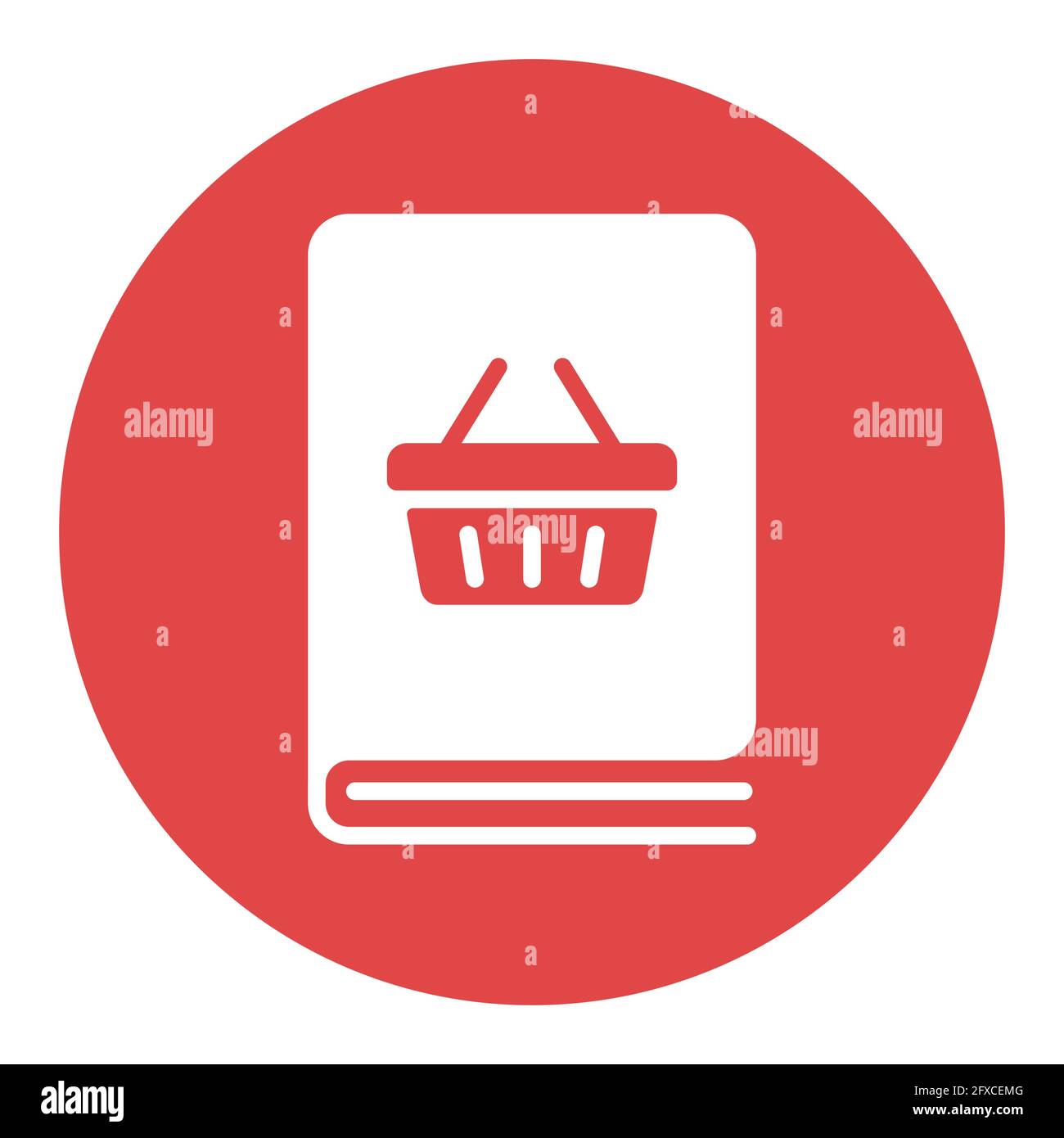 Catalog product vector white glyph icon. E-commerce sign. Graph symbol ...