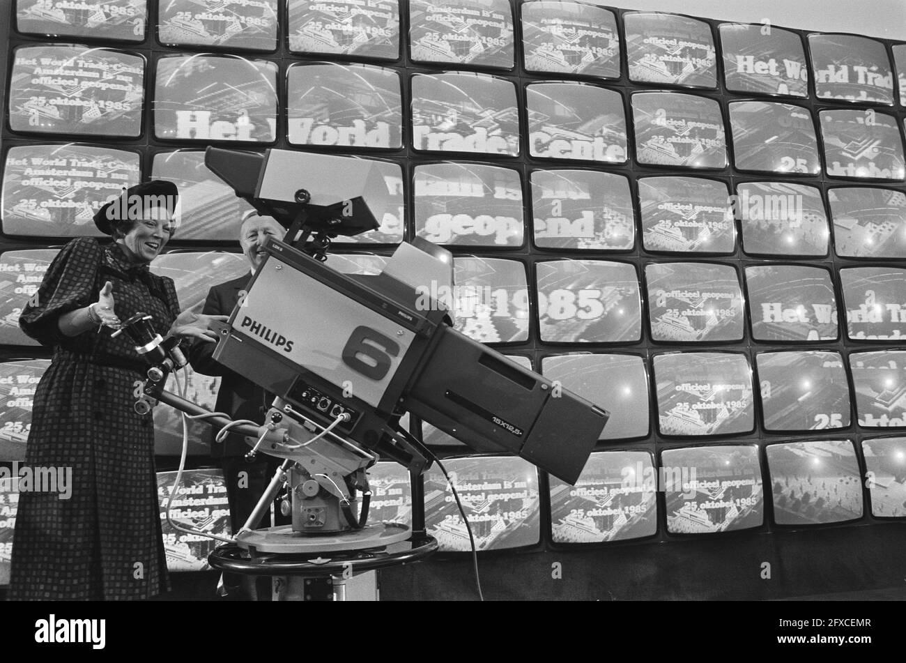 Opening World Trade Center in Amsterdam by Queen Beatrix; Her Majesty ...