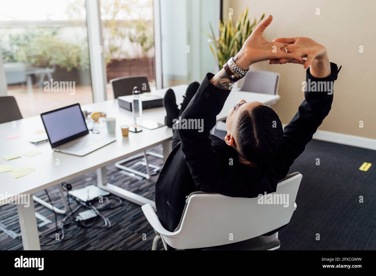 Resting in a chair hi-res stock photography and images - Alamy