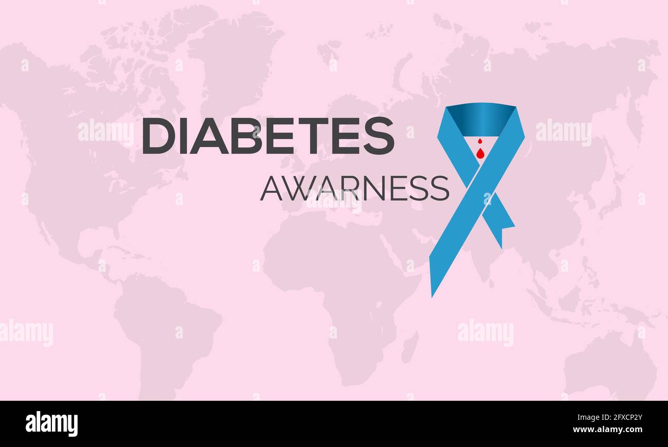 Diabetes Awareness Vector Banner Illustration. Awareness Campaign ...