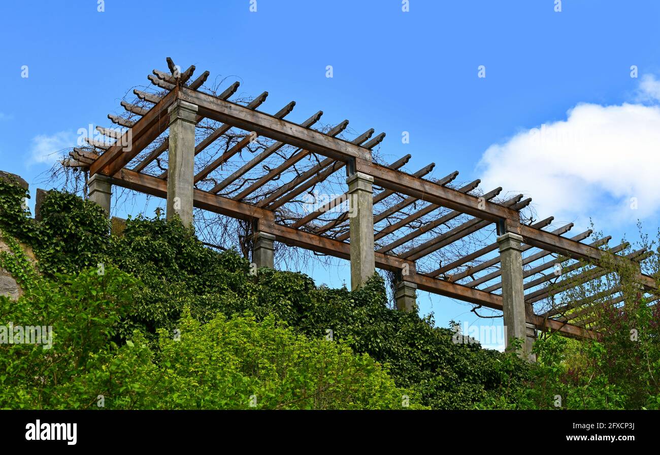 Pergola holz garten hi-res stock photography and images - Alamy
