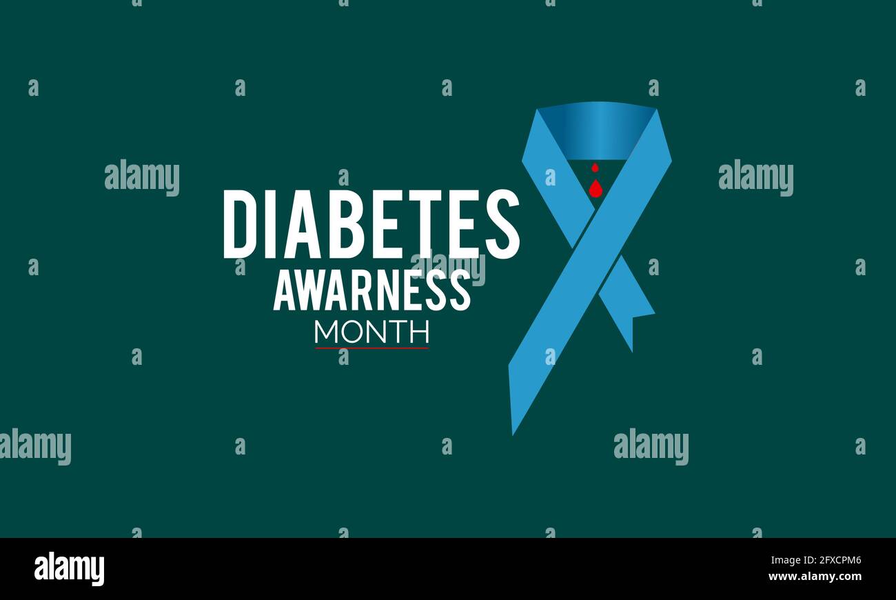 Diabetes Awareness Vector Banner Illustration Awareness Campaign
