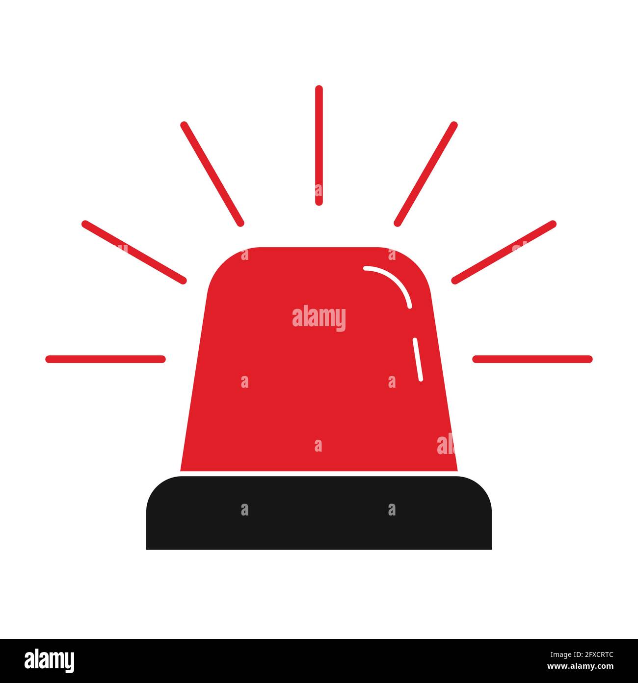 Flasher siren icon vector illustration Stock Vector Image & Art - Alamy