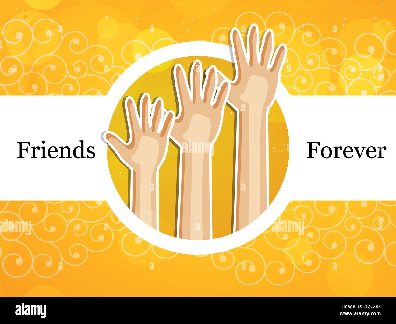 Friendship Day background Stock Vector Image & Art - Alamy