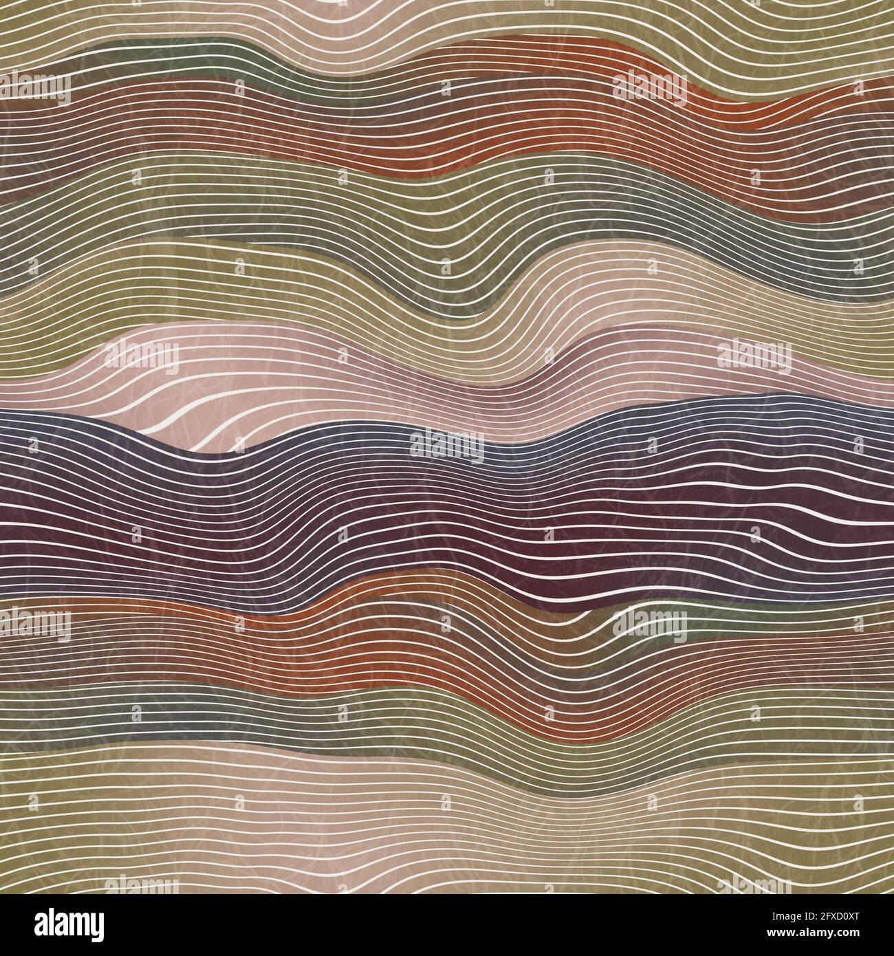 Seamless natural landscape hill pattern for print Stock Photo - Alamy
