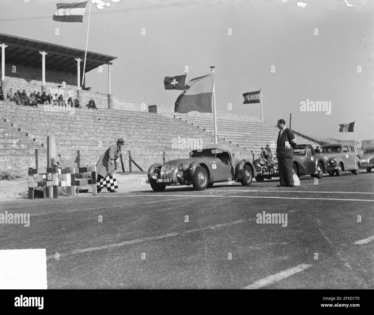 Classic ride of the Tulip Rally at Zandvoort, April 20, 1950 ...