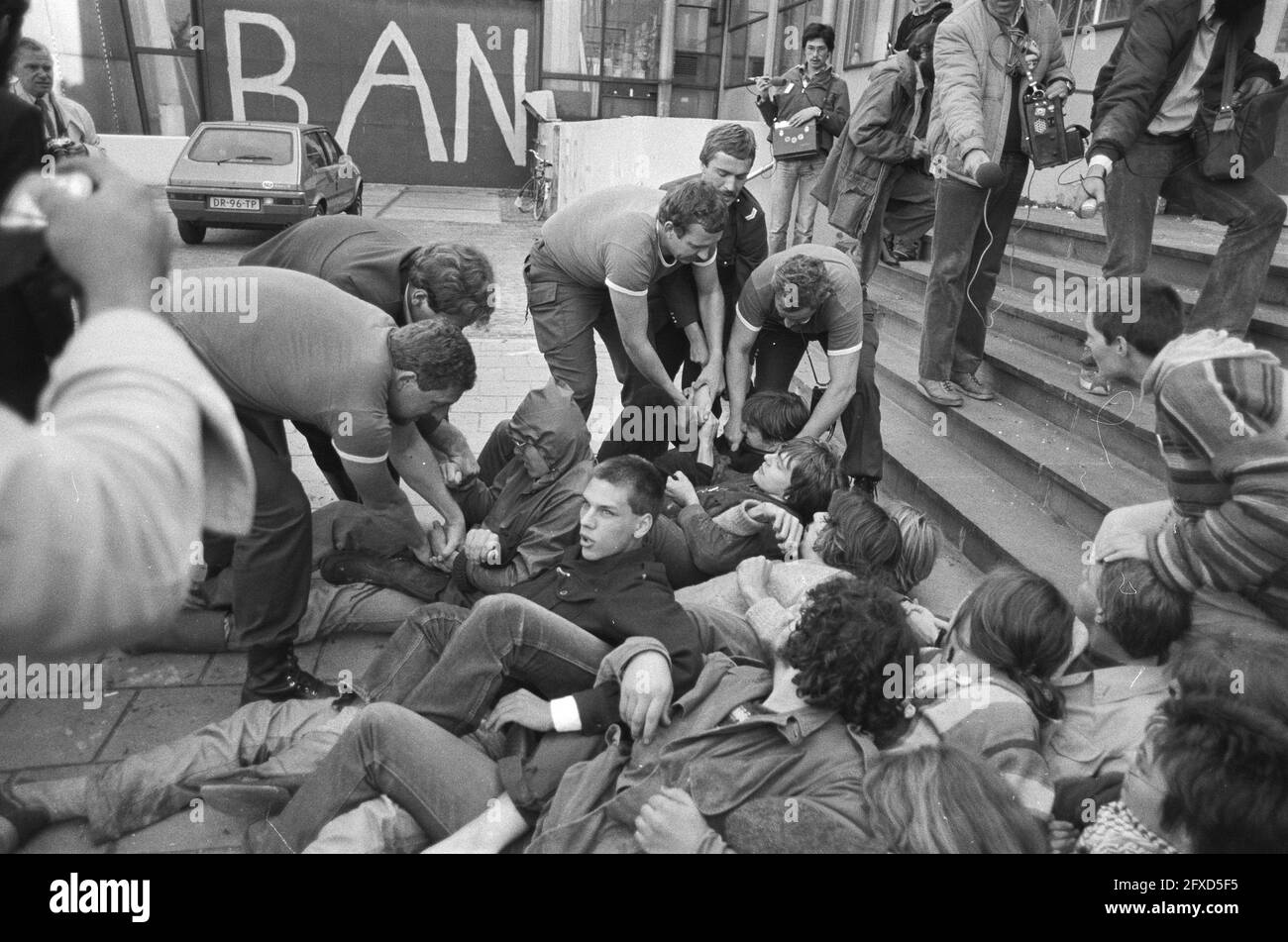 Human barricade formed hi-res stock photography and images - Alamy