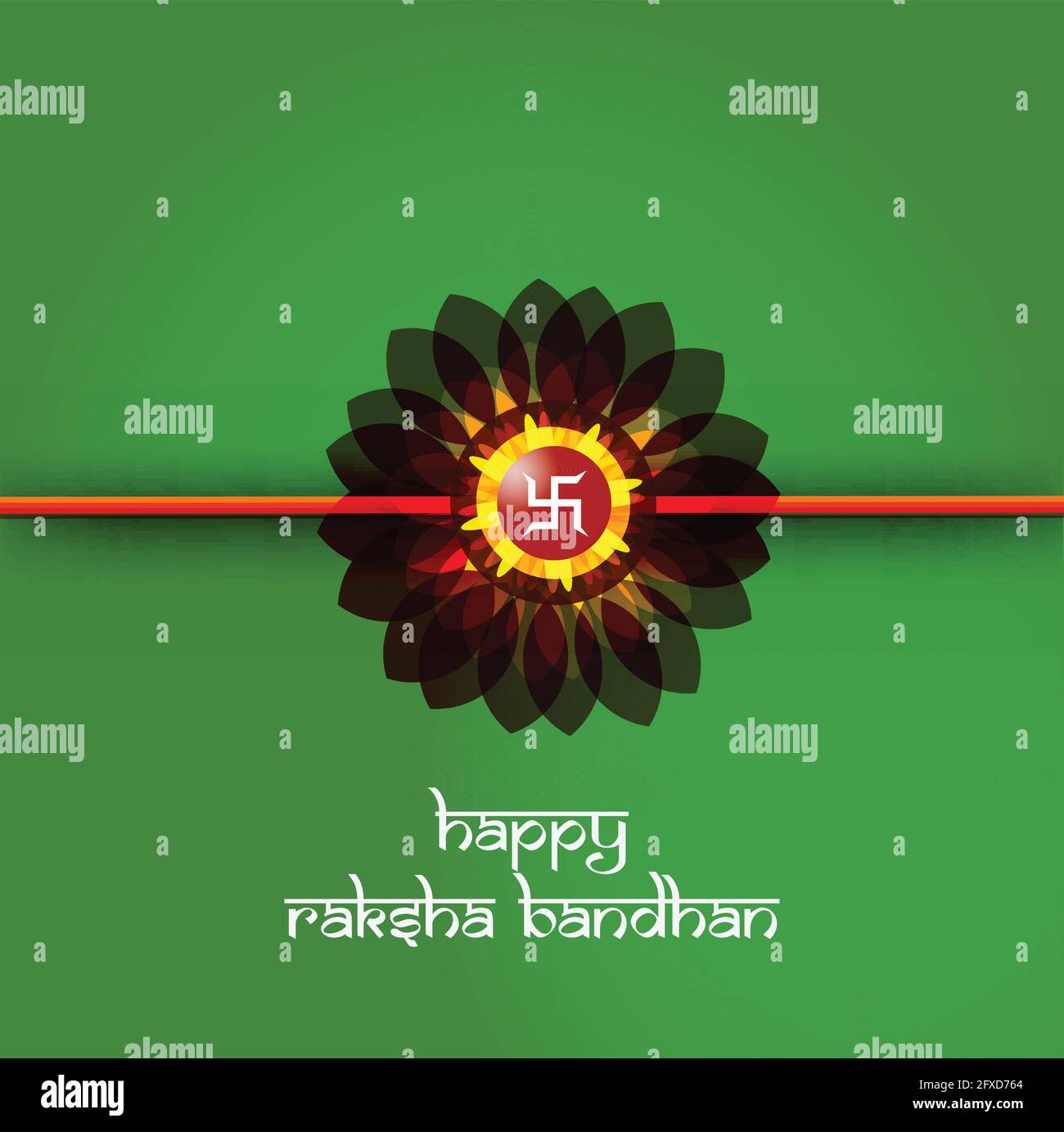 Hindu festival Raksha Bandhan Stock Vector Image & Art - Alamy