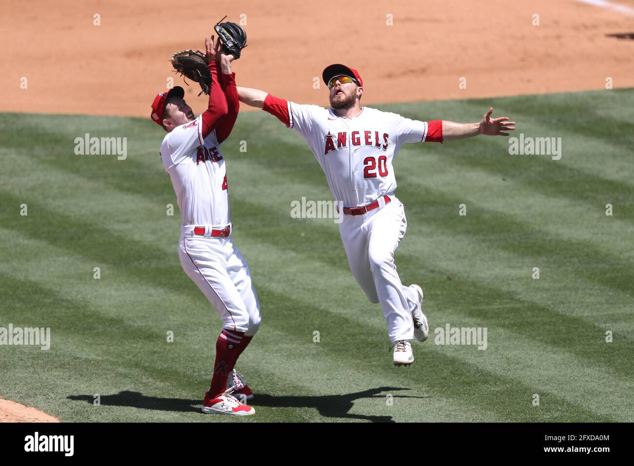 May 26, 2021: Los Angeles Angels first baseman Jared Walsh (20) and Los ...