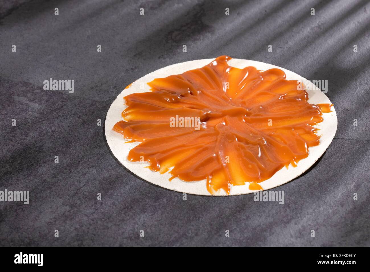 Wafers with caramel sauce - Traditional Colombian dessert Stock Photo ...