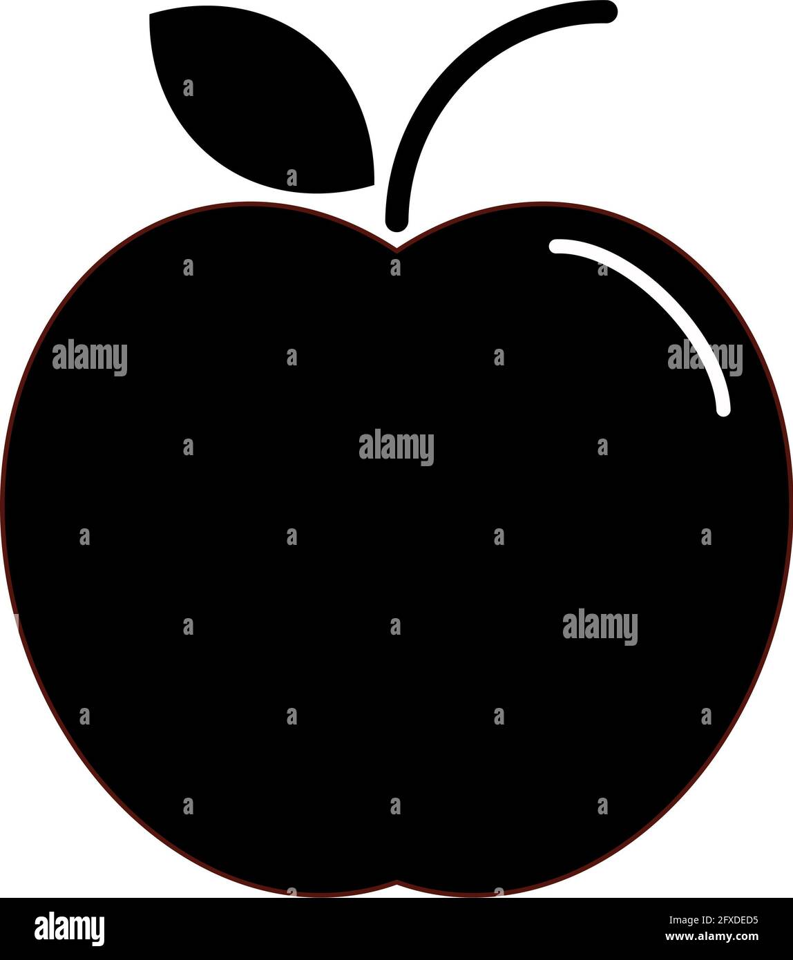 A graphical representation of an Apple for use as an icon or web ...