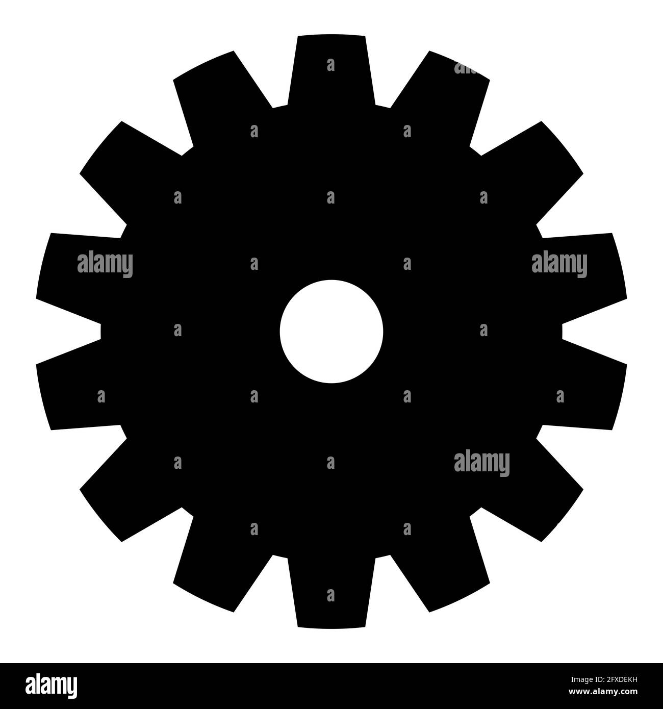A graphic illustration of A cog wheel for use as an icon, logo or web ...