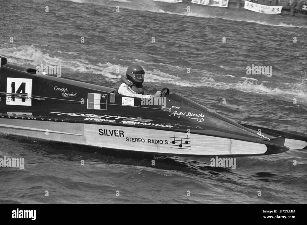 Speedboat races Three Hours of Amsterdam, winner ON-class belgian Andre ...
