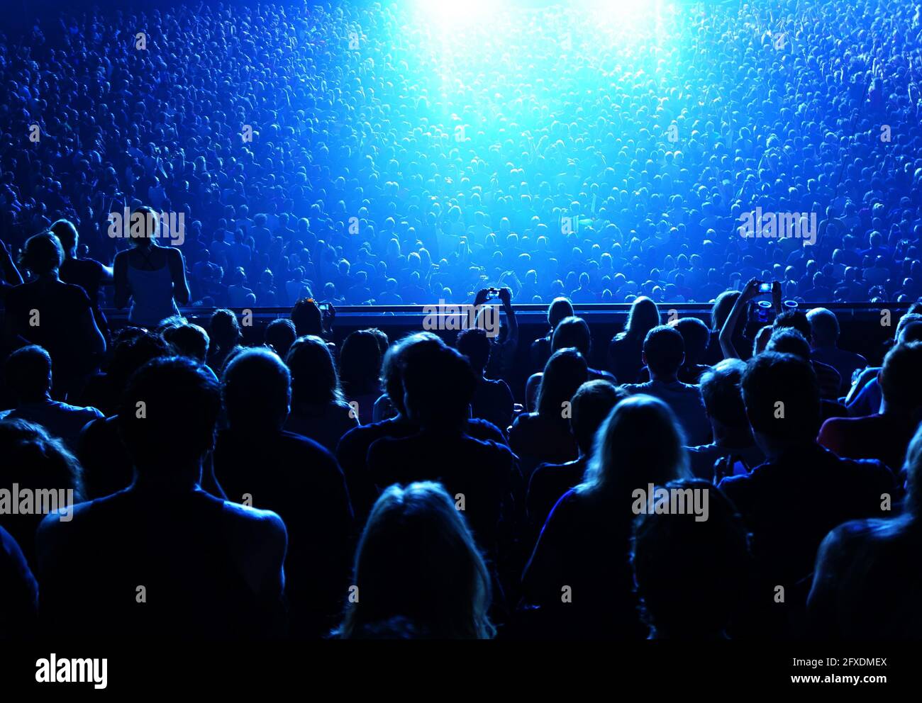 Event visitors in a arena Stock Photo - Alamy